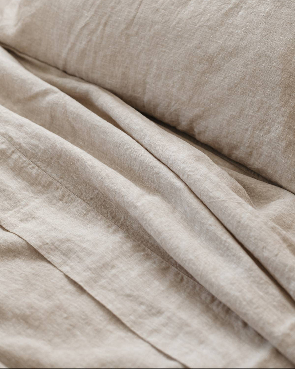 Linen Flat Sheet in Sandstone - Single to Super King – Salt Living